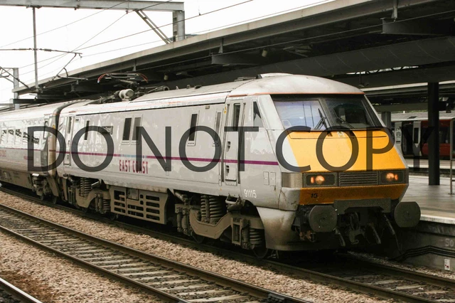 UK DIESEL TRAIN Railway Photograph Of Class 91 91115 Loco. Rm91-111 £1. ...