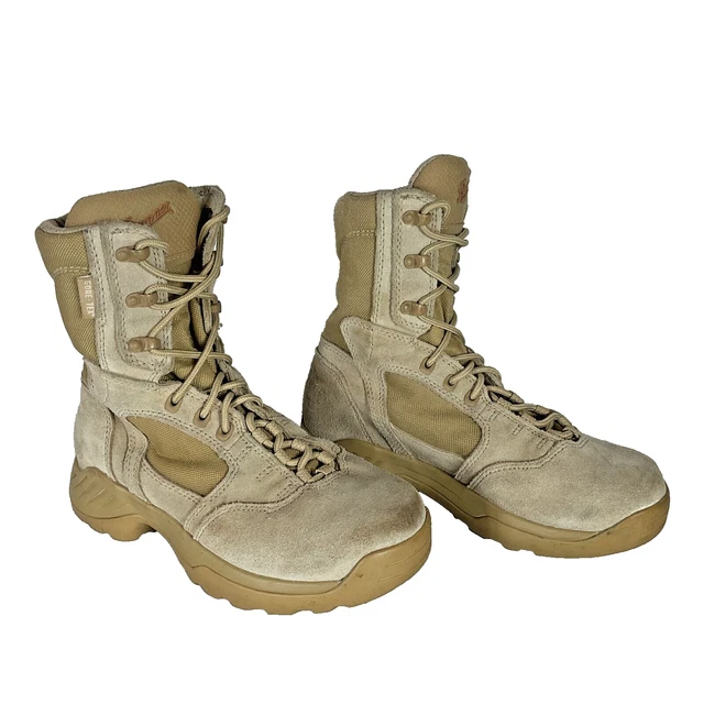 DANNER ARMY KINETIC 8" Tan 28055 Men's 4 Boots - Good Used Condition ...