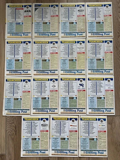1990-91 LEEDS UNITED Home Programmes x 15 £9.70 - PicClick UK