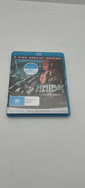 HELLBOY 2: THE Golden Army Blu-Ray, 2-Disc Set Region B 2008 Very Good ...