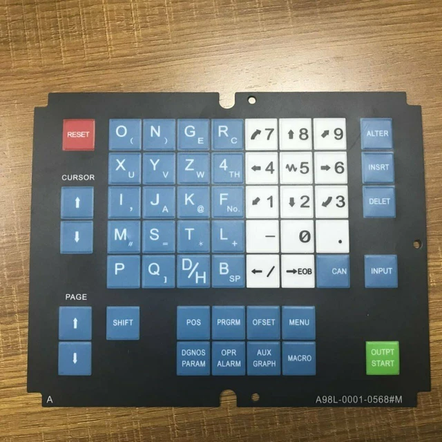 FOR FANUC 7 Keypad A98L-0001-0519 Membrane Keysheet Keyboard ...