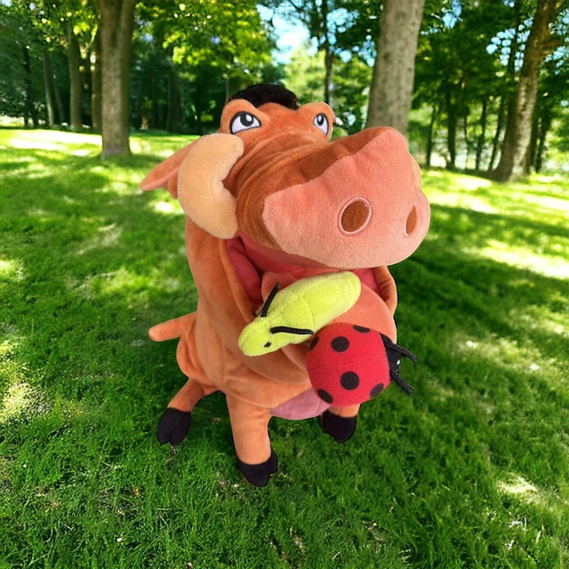 DISNEY THE LION King Large Pumba Plush With Hanging Bugs 35 cm Tall VGC ...