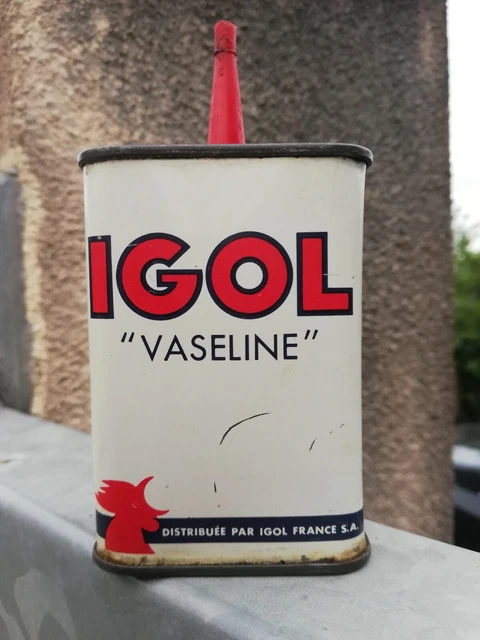ANCIEN BIDON / burette d'huile IGOL Burette de Vaseline, marque IGOL ...