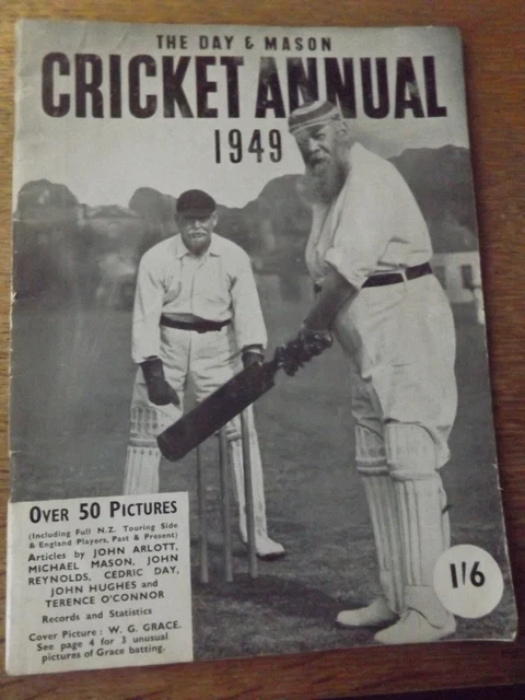 THE DAY AND Mason Cricket Annual 1949 Vintage Paperback Booklet £9.99 - PicClick UK