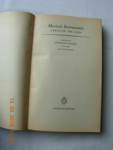 MUSIKINSTRUMENTE DURCH DIE Zeitalter Pelikan Originalaufl. Anthony ...