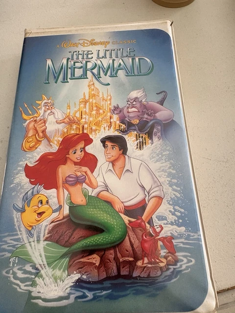 THE LITTLE MERMAID VHS 1989 Video Tape Black Diamond VTG Clamshell $22. ...