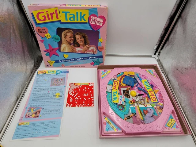 VTG GIRL TALK Board Game The game of truth or dare 1988 with zit ...