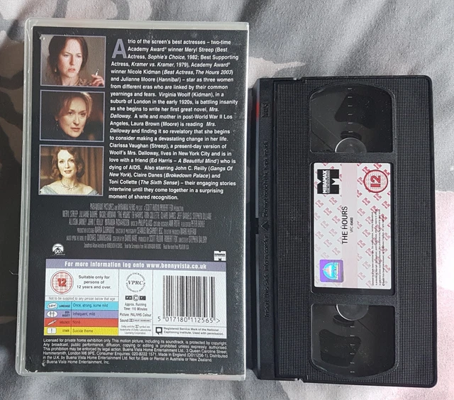 THE HOURS (VHS) BIG BOX - Nicole Kidman + Meryl Streep + Julianne Moore ...