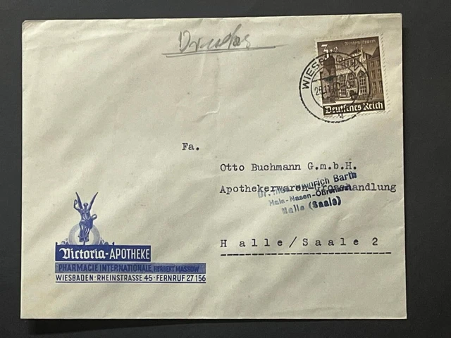 WW2 WWII NAZI German Germany Third Reich cover envelope w special ...