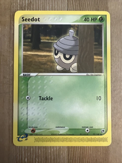 POKÉMON TCG SEEDOT EX Sandstorm 77/100 Regular Common LP $2.69 ...