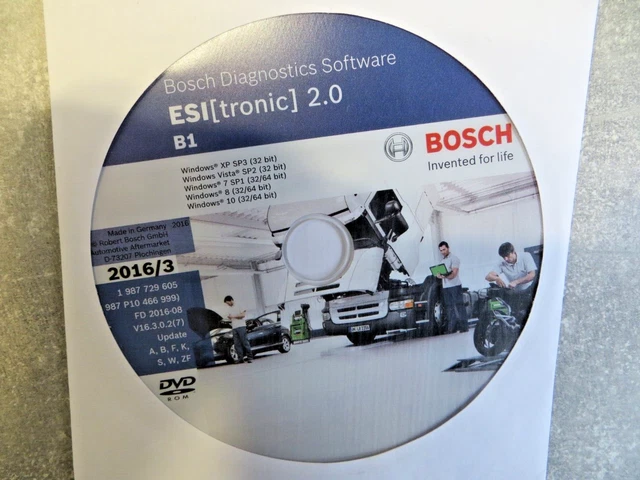 BOSCH ESI TRONIC 2.0 original DVD Bosch Diagnose Software EUR 81,00 ...