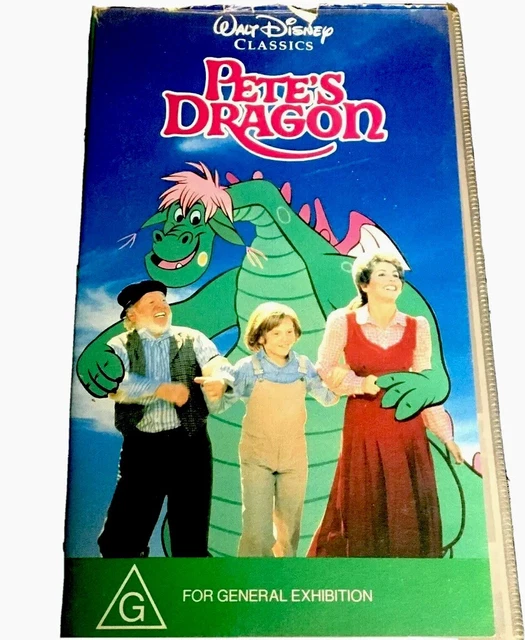 VHS PETES DRAGON Walt Disney Classic Childrens PAL G Musical Vintage ...