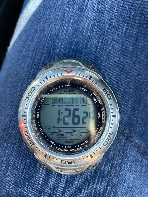 VINTAGE CASIO SEA Pathfinder SPF-70T titanio. Orologio. Funzionante ma ...