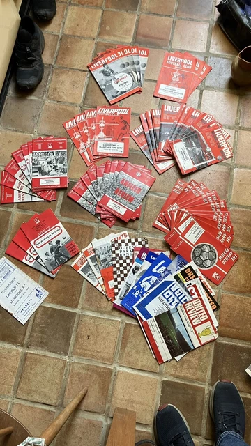 VINTAGE LIVERPOOL FOOTBALL PROGRAMME BUNDLE/COLLECTION 1960/70S x 75 ...