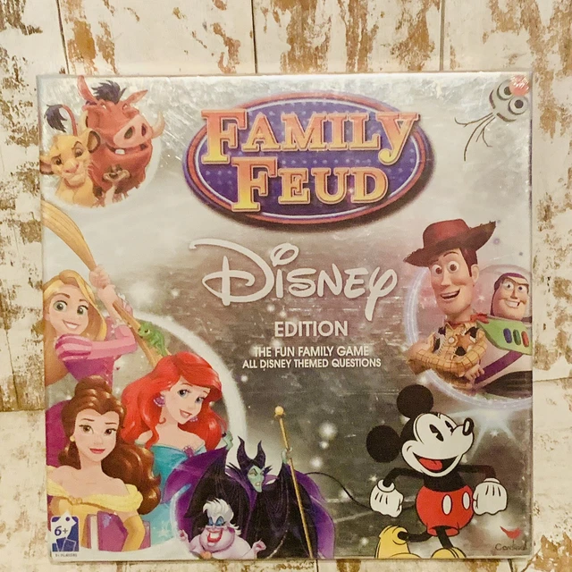 FAMILY FEUD DISNEY Edition Family Board Game Trivia Mickey Toy Story ...