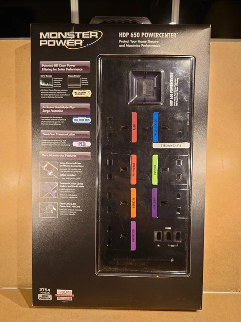 MONSTER POWER HDP 650 PowerCenter Extension Socket 7 Way Sockets ...