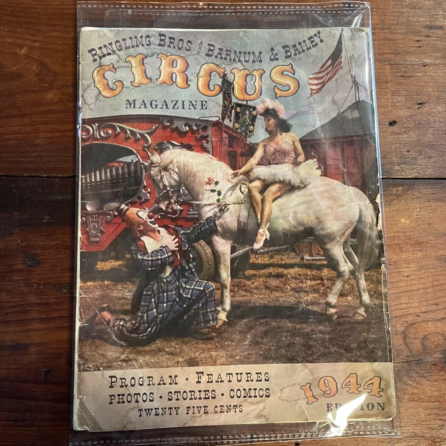 RINGLING BROS AND BARNUM & BAILEY CIRCUS MAGAZINE 1944 EDITION Brothers ...