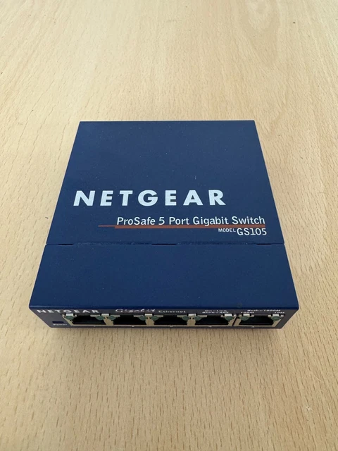 NETGEAR PROSAFE PLUS Switch GS105E - 5-Port Gigabit Ethernet Switch ...