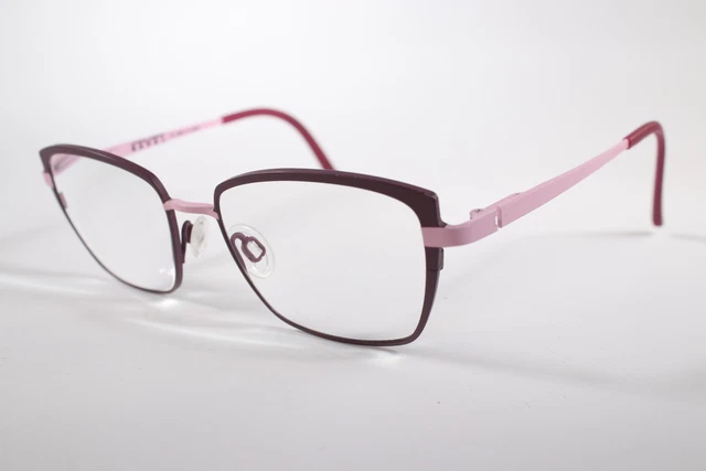 BEVEL EYEGLASSES 8735 Women Purple Full Rim Metal Eyewear Glasses ...