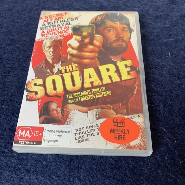 THE SQUARE DVD (Ex-Rental) Joel Edgerton REGION 4 FREE POSTAGE $6.25 ...