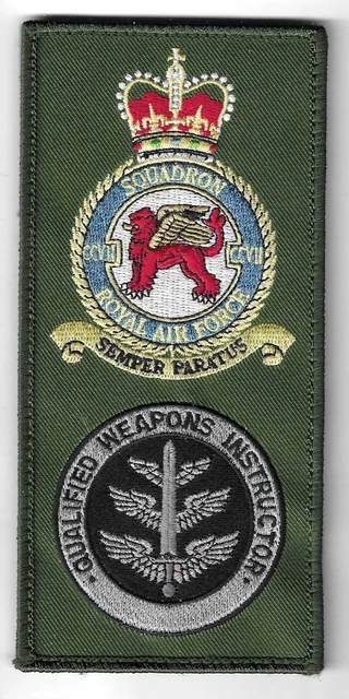 RAF PATCH 207 Squadron Qwi Facs Qc F-35 Royal Air Force Squadron Patch ...