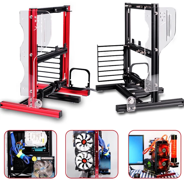 ATX M-ATX ITX PC Motherboard DIY Open 20x20 Aluminum Alloy Frame Test ...