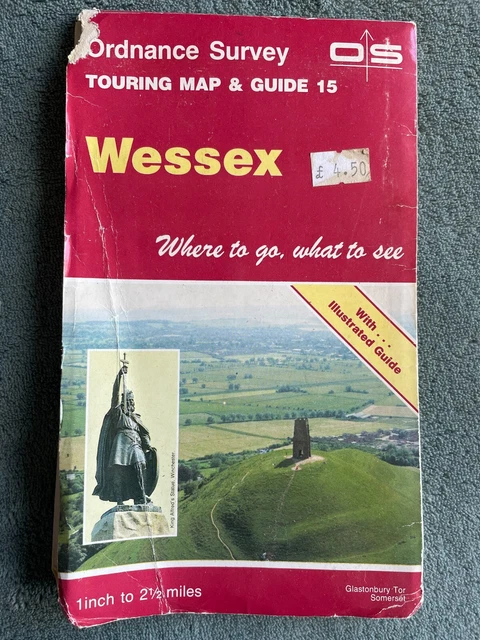OS ORDNANCE SURVEY Sheet Map Touring Map & Guide Wessex 1990 One Inch ...