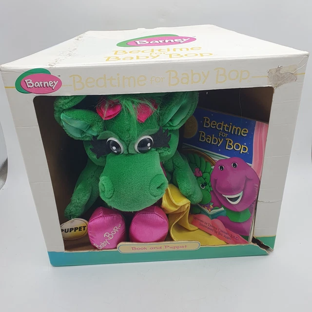 BOXED BARNEY BEDTIME for Baby Bop Vintage Puppet and Book Toy 1992 £16. ...