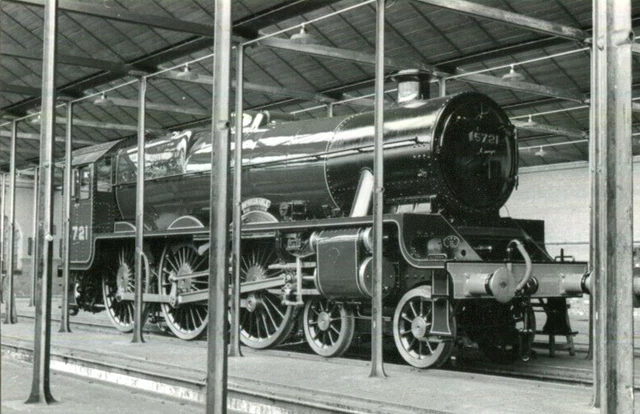 RAILWAY PHOTO LMS Jubilee Class No 5721 at Crewe Works 1936 £1.50 ...