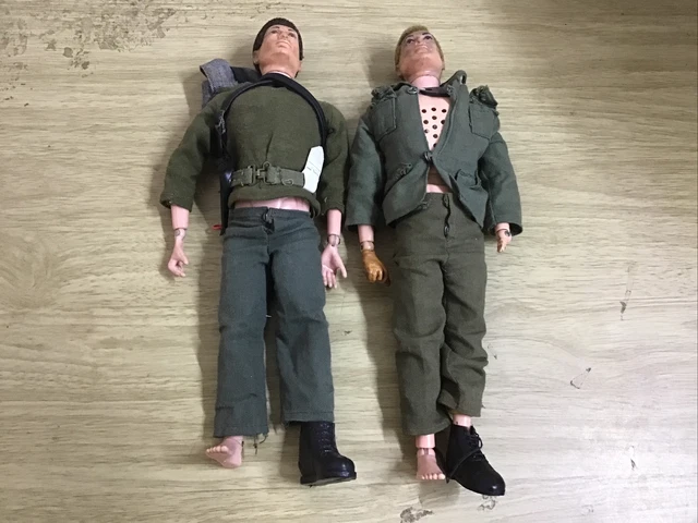 VINTAGE PALITOY TALKING Commander Action Man Figure And 1 Non Talking ...