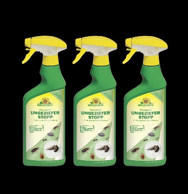 3X NEUDORFF PERMANENT UngezieferStopp 500ml Insektenspray insektizidfrei Polymer EUR 36,90 ...
