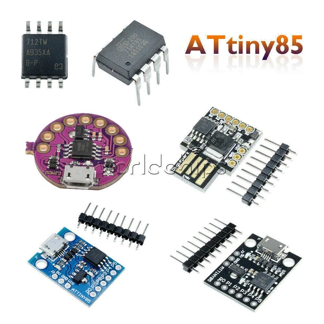 ATTINY85-20SU/PU SOP/DIP-8 LILYPAD Chip IC GY USB Digispark Kickstarter Module £5.61 - PicClick UK