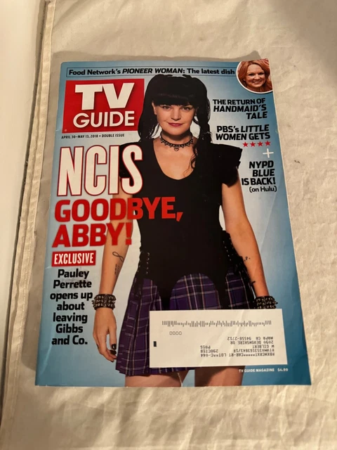 APRIL/MAY 2018 TV Guide Magazine NCIS Goodbye Abby Paulie Perrette ...