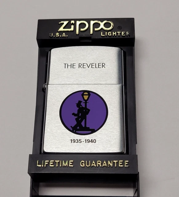 VINTAGE ZIPPO 1998 The Reveler 1935-1940 Lighter | Mint Condition in ...