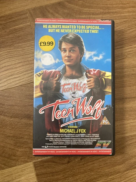 TEEN WOLF VHS Entertainment in Video V Rare. Small Box. MICHAEL J FOX ...