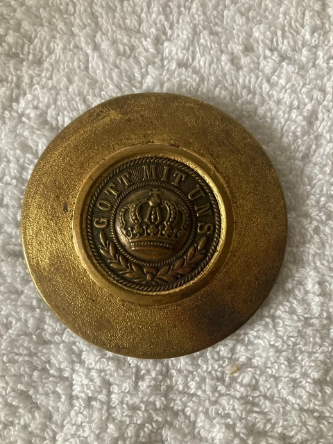 WW1 GERMAN MIRROR Militaria GOTT MIT UNS Soldiers Mirror Trench Art £15 ...