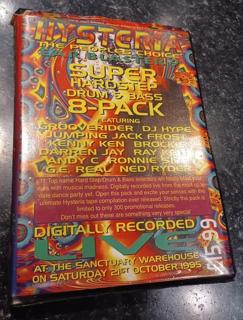 HYSTERIA RAVE CASSETTE 8 Tape Pack 90s EUR 46,86 - PicClick IT