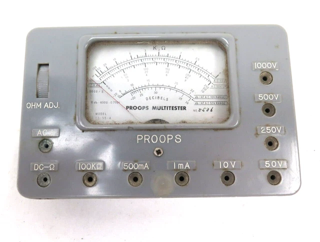 VINTAGE PROOPS MULTITESTER box up to 1000v no 8536 testing equipment £9 ...