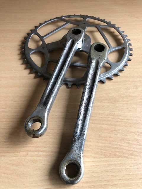 VINTAGE HERCULES CRANK Set Chain Set 50s Vintage Bike Cycling £37.12 ...