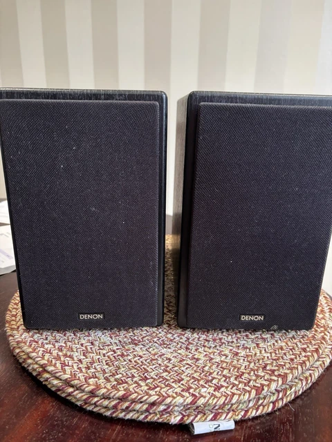DENON SC-M37 HI-FI Stereo Bookshelf Loud Speakers 60-120w Fully Working ...