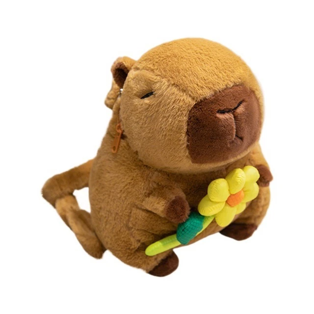WATER CAPYBARA BAPA Cartoon Plush Toy For Kids Large Capacity School ...