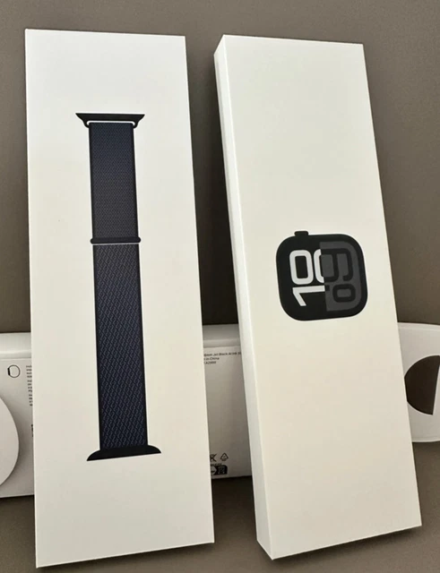 APPLE WATCH SERIE 10 GPS 46mm Cassa NERO Cinturino Sport Loop NERO ...