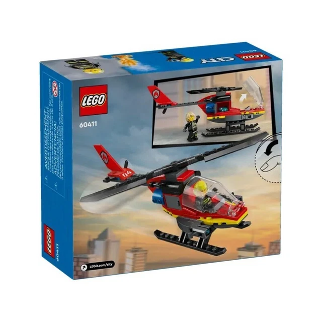 LEGO CITY 60411 Fire Rescue Helicopter - Construction Set EUR 21,14 ...