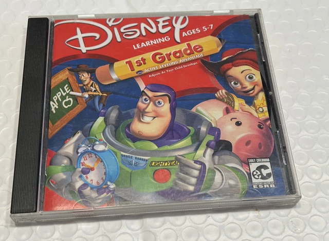 DISNEY LEARNING: 1ST Grade with Active Leveling Advantage (PC, 2003) £3 ...