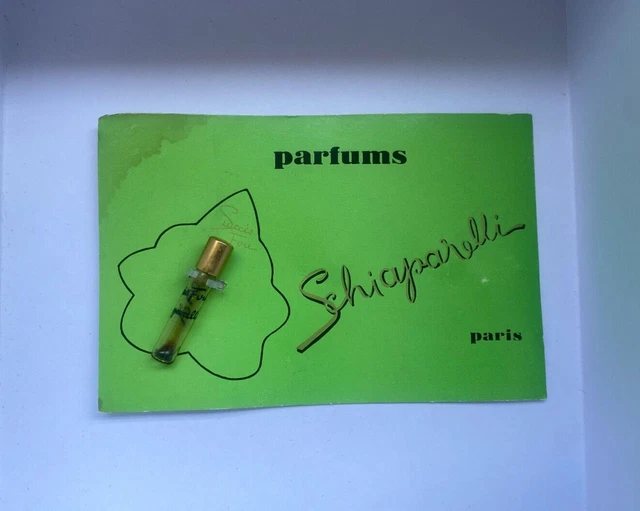 TIGE DE PARFUM Succes Fou de Schiaparelli sur carte . Flacon vide EUR ...