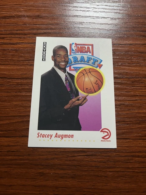 STACEY AUGMON 1992 Skybox NBA Draft Rookie Card #521 Atlanta Hawks EUR ...
