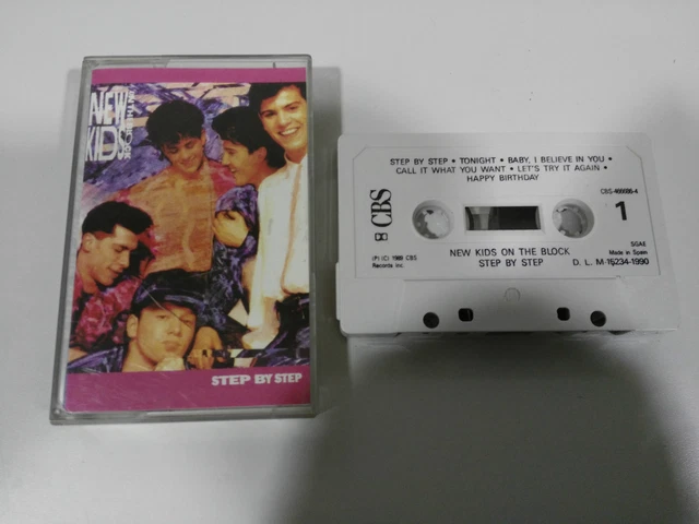 NEW KIDS ON THE BLOCK Nkotb Step By Step Ruban Cassette CBS 1990 ...