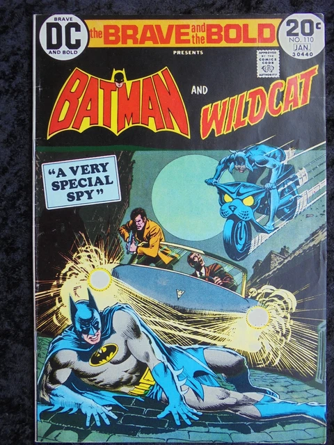 BRAVE & THE Bold #110 Batman & Wildcat Dc Comics Âge Du Bronze EUR 9,23 ...