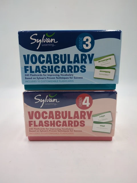 SYLVAN LANGUAGE ARTS Flashcards 3rd & 4th Grade Vocabulary Flashcards ...