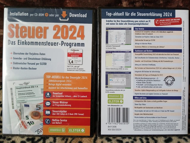 STEUER 2024 CD-ROM Steuererklärung (Aldi) NEU & OVP EUR 9,55 - PicClick DE